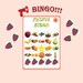 Fruit BINGO, Printable English Activity, Activity for Kids, Games ...