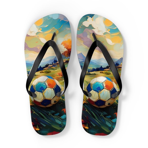 Football Flip Flops - Etsy