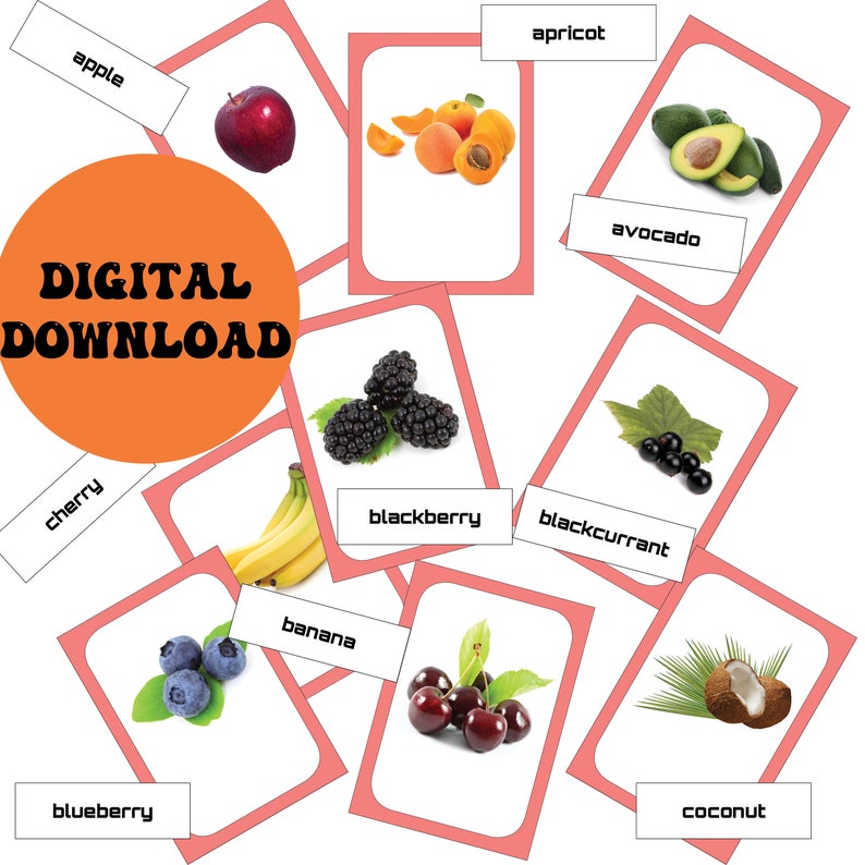 Flashcards,english, English Flash Cards, Cards, Fruit, Poster Fruits ...