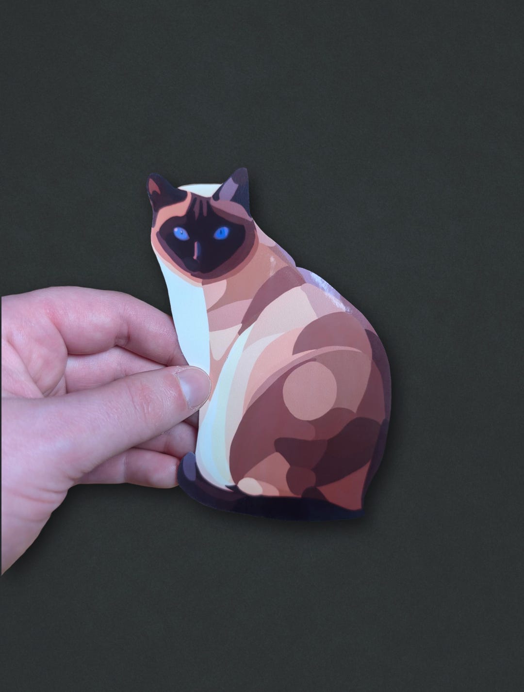 Siamese Cat Sticker Applehead, Classic, Chocolate Point, Shorthair ...