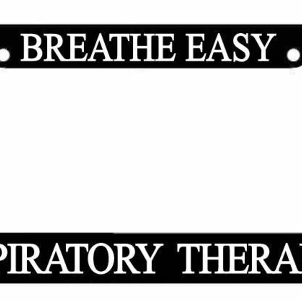 Respiratory Therapist License Plate - Etsy