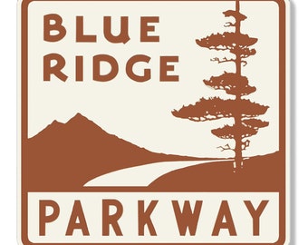 Blue Ridge Parkway Sticker National Park Sticker Multiple Sizes Bumper ...
