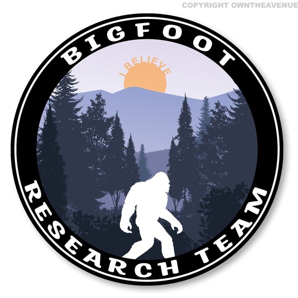 Bigfoot Research Team Sticker - Etsy