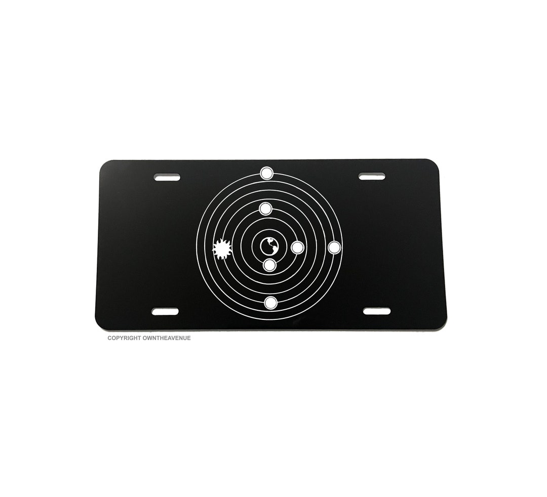 Solar System Planets Outer Space Astronomy License Plate Cover - Etsy