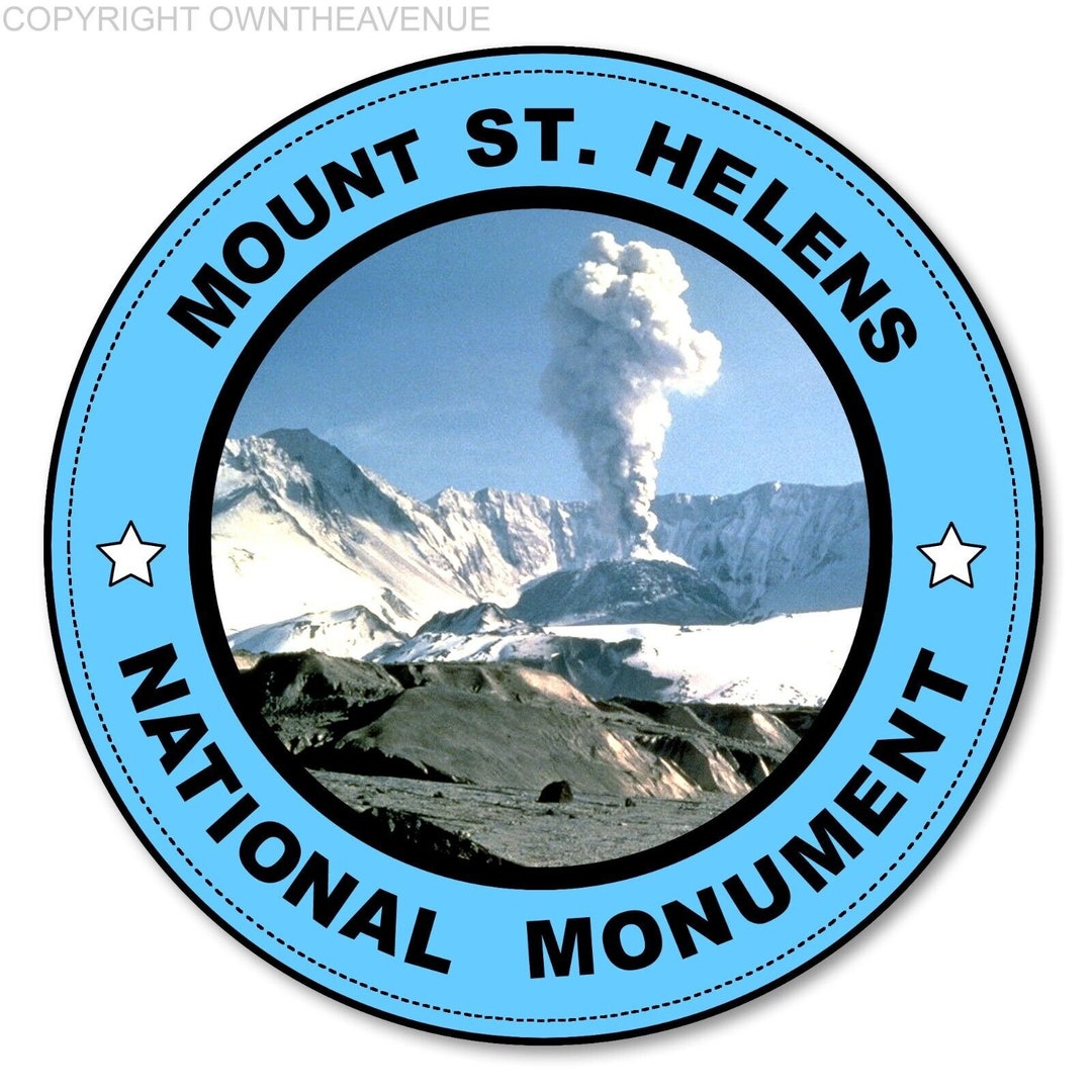 Mount St. Helens National Monument Skamania County Washington Sticker ...