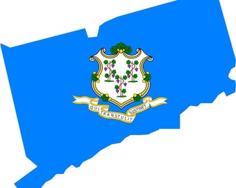 Connecticut CT State Outline Vinyl Decal Sticker - Etsy