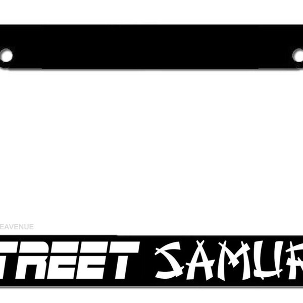 Samurai License Plate Frame - Etsy