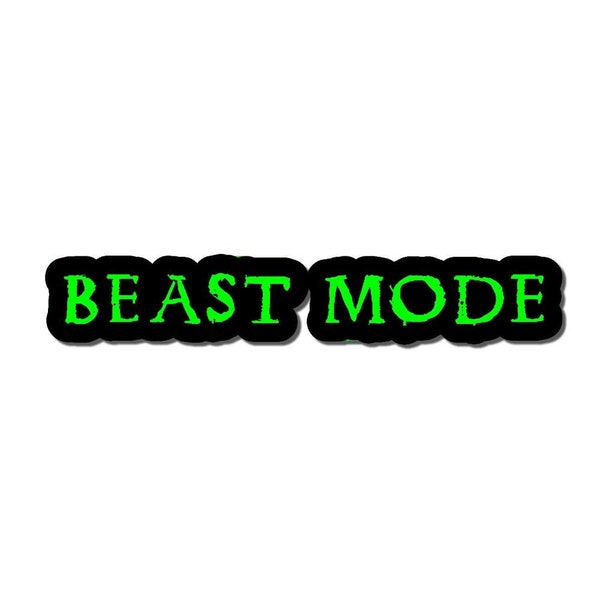 Beast Mode Decal - Etsy