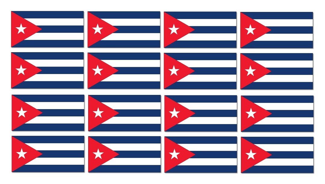X12 Cuba Cuban Country Flag Car Truck Window Bumper Laptop Cooler ...