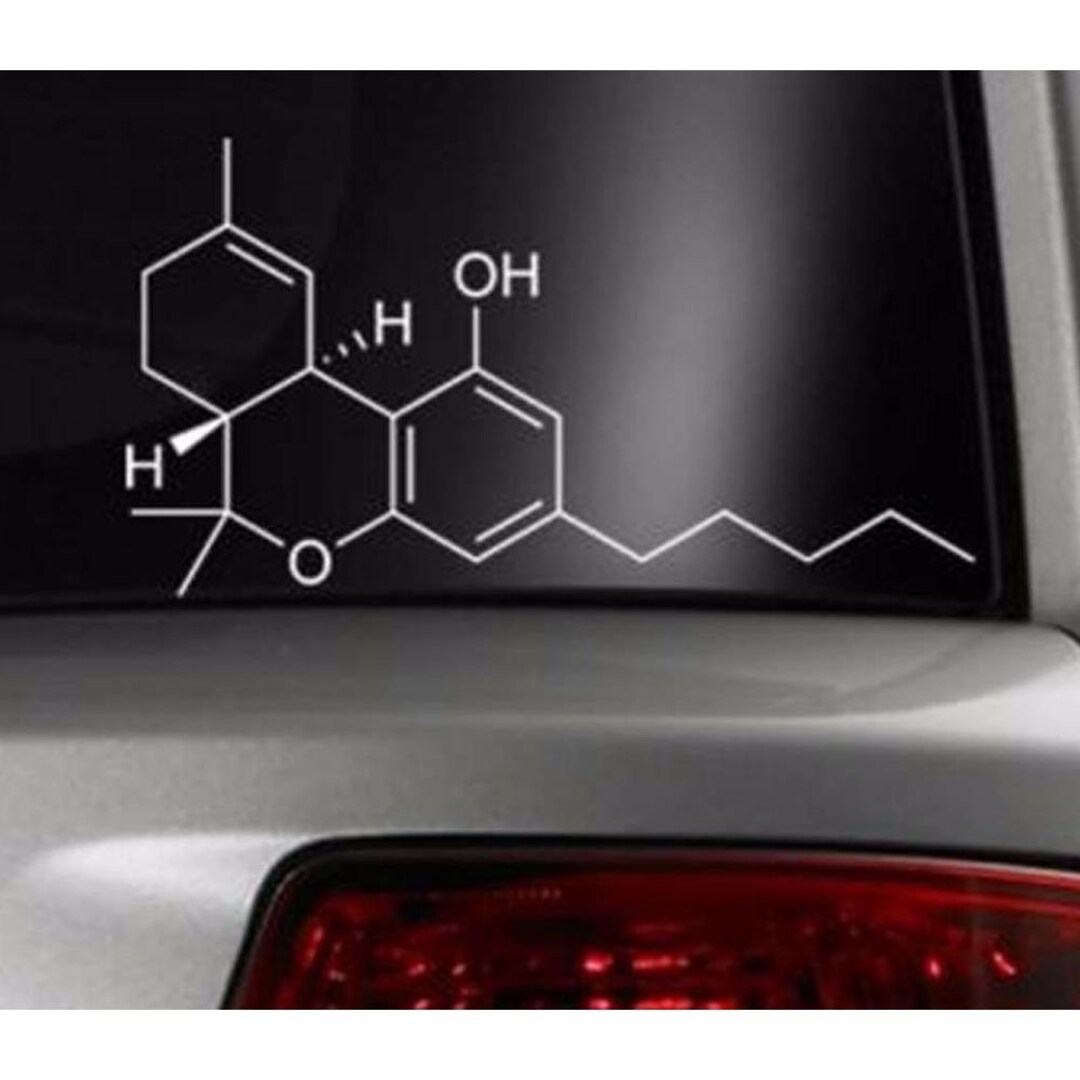 THC Molecule Sticker Vinyl Decal 420 Dope 7.5 Inches Long THC - Etsy