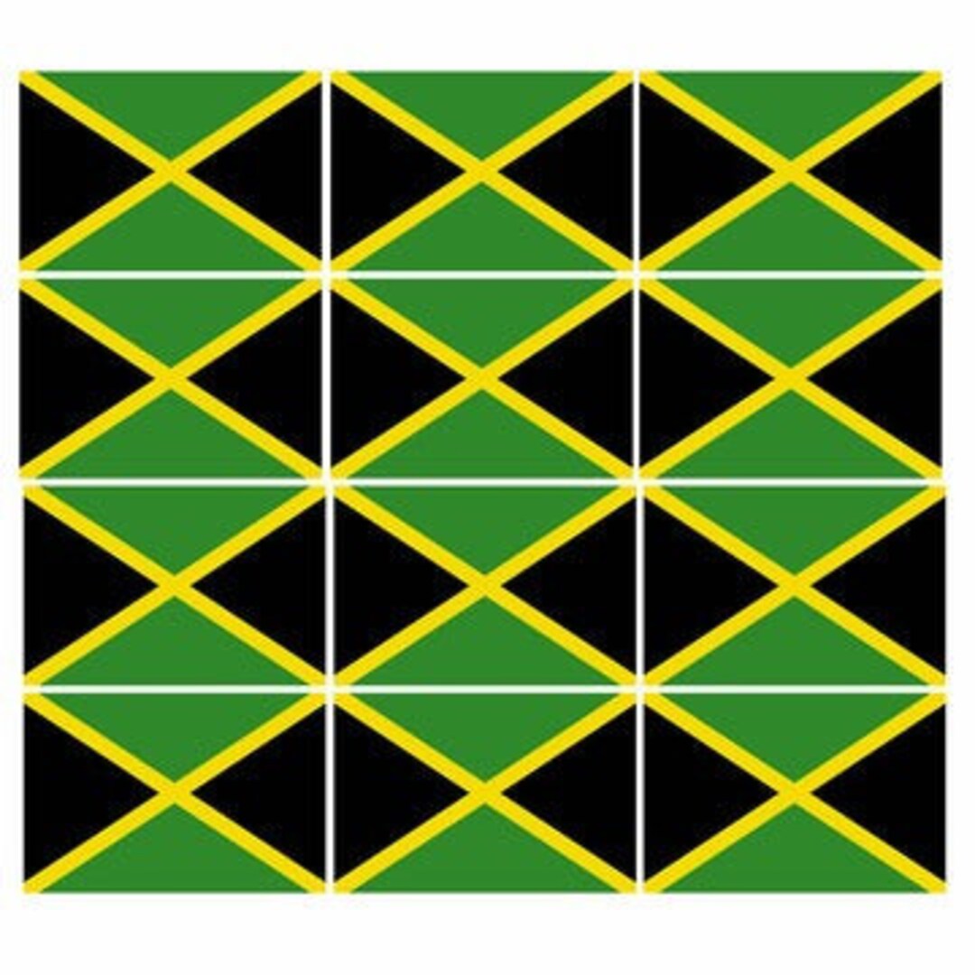 12 Pack Jamaica Jamaican Flag Sticker Country Vinyl Decal Stickers 2 ...