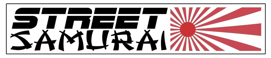 Street Samurai Funny Drag Drift Racing Race JDM Vinyl Slap Box Sticker ...