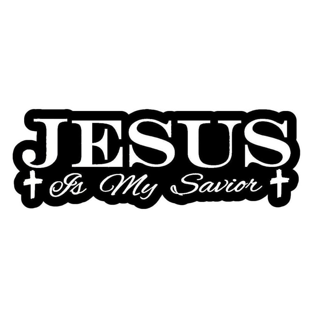 Jesus is My Savior Christian Cross Christ Car Truck Laptop Sticker ...