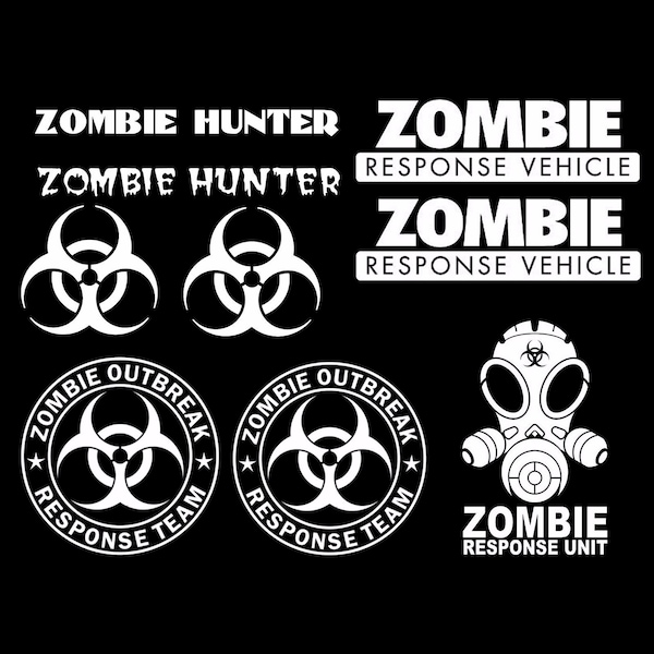 Zombie Car Decal - Etsy