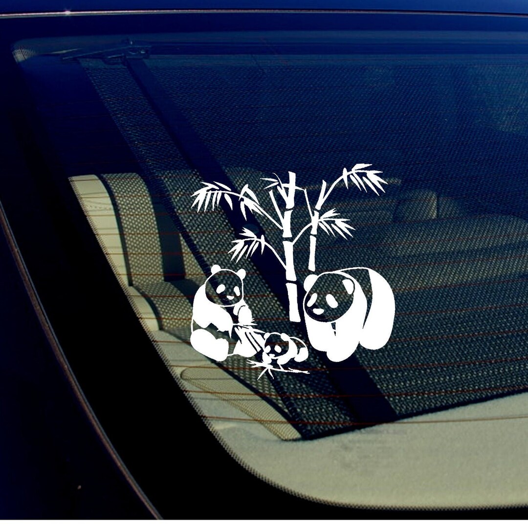 Panda Vinyl Decal Sticker for Car Window Bumper Wall Bear Cute JDM Euro ...
