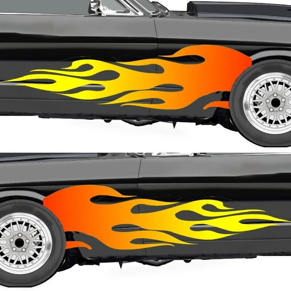 Truck Flame Decals - Etsy