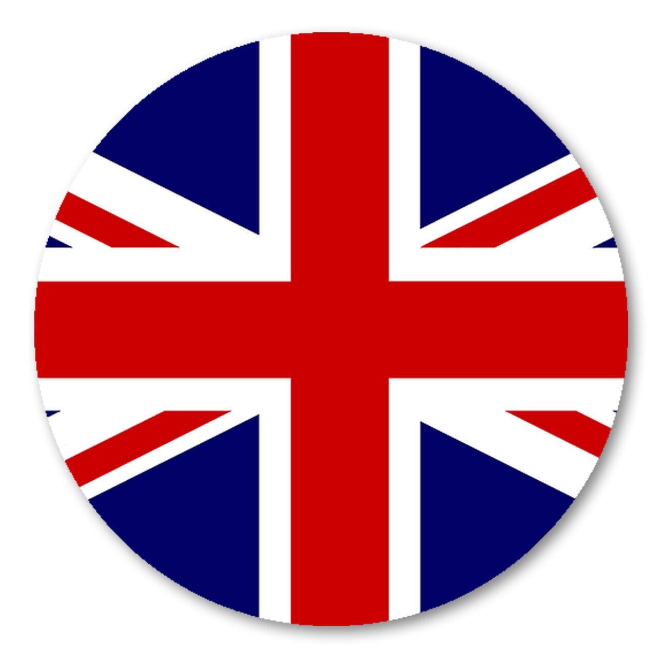 United Kingdom UK Country Flag Circle Sticker Label Car Truck Window ...
