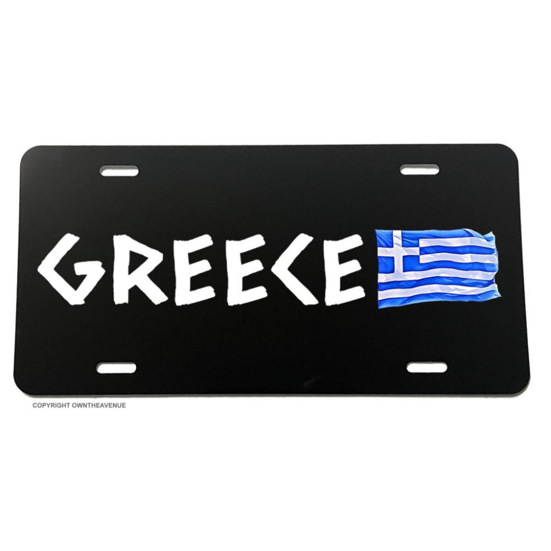 Greece Greek Flag GR GRC License Plate Cover Modelv01 - Etsy