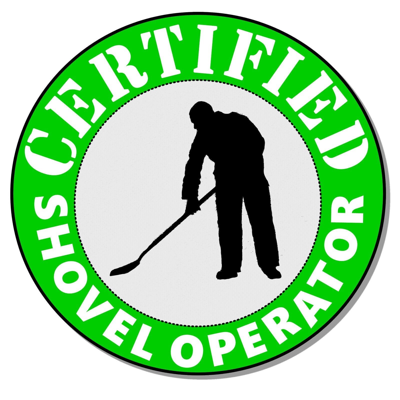 Certified Shovel Operator Sticker Funny Hard Hat Stickers for ...