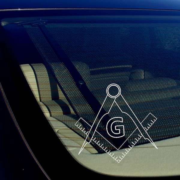 Masonic Window Decal - Etsy UK