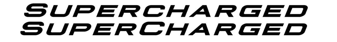 Supercharged 2 Pack / Lot of Two Vinyl Sticker Decals - Etsy