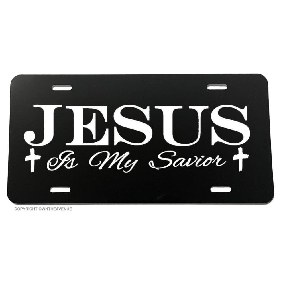 Jesus is My Savior Christian Cross Jesus Christ License Plate Cover - Etsy
