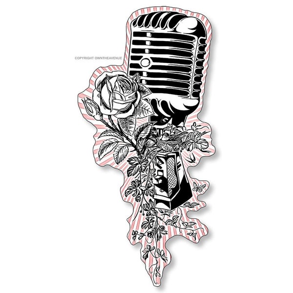 Microphone Art - Etsy