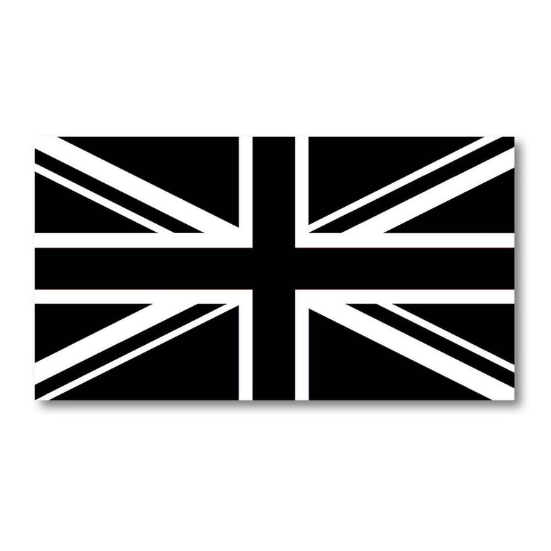 Black Jack Flag Sticker Union Jack UK Britain British Subdue Subdued ...