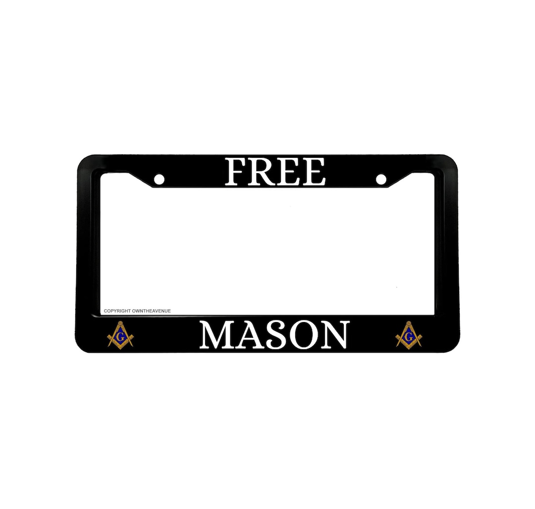 Freemason Masonic Mason Bronze V01 Vintage Style License Plate Frame - Etsy