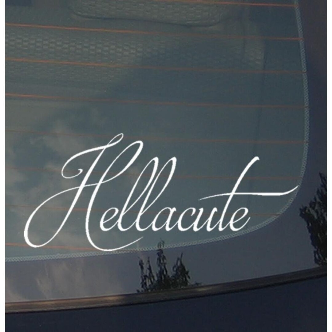 Hellacute Cute Girlie Sticker for Girl Lady JDM Drifting Racing Car ...