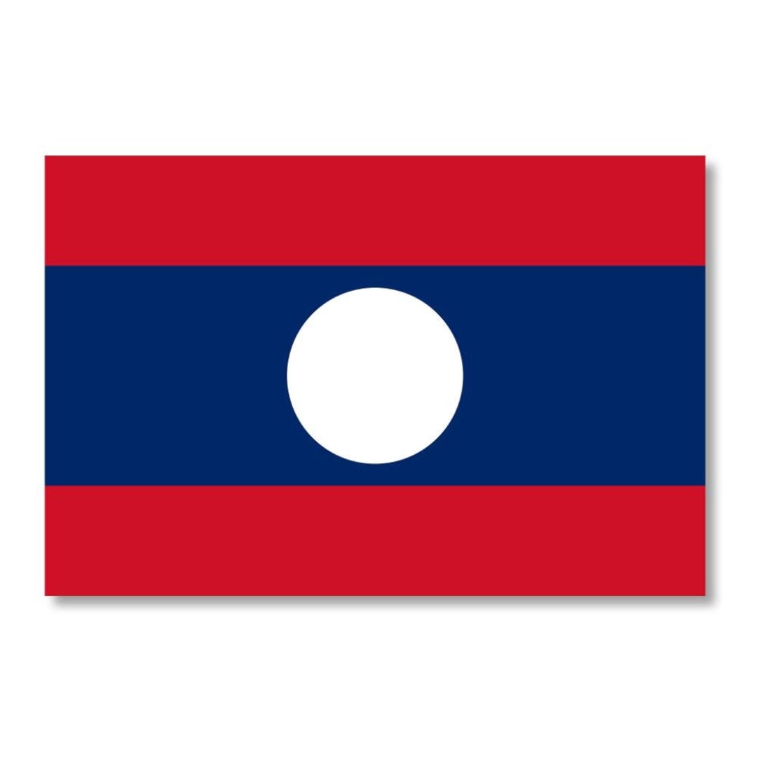 Laos Country Flag Sticker for Car Truck Window Bumper Laptop Cup Cooler ...