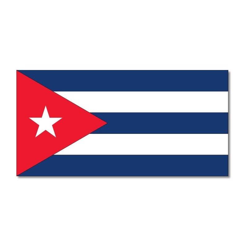 Cuba Cuban Country Flag Sticker for Car Truck Window Bumper Laptop ...