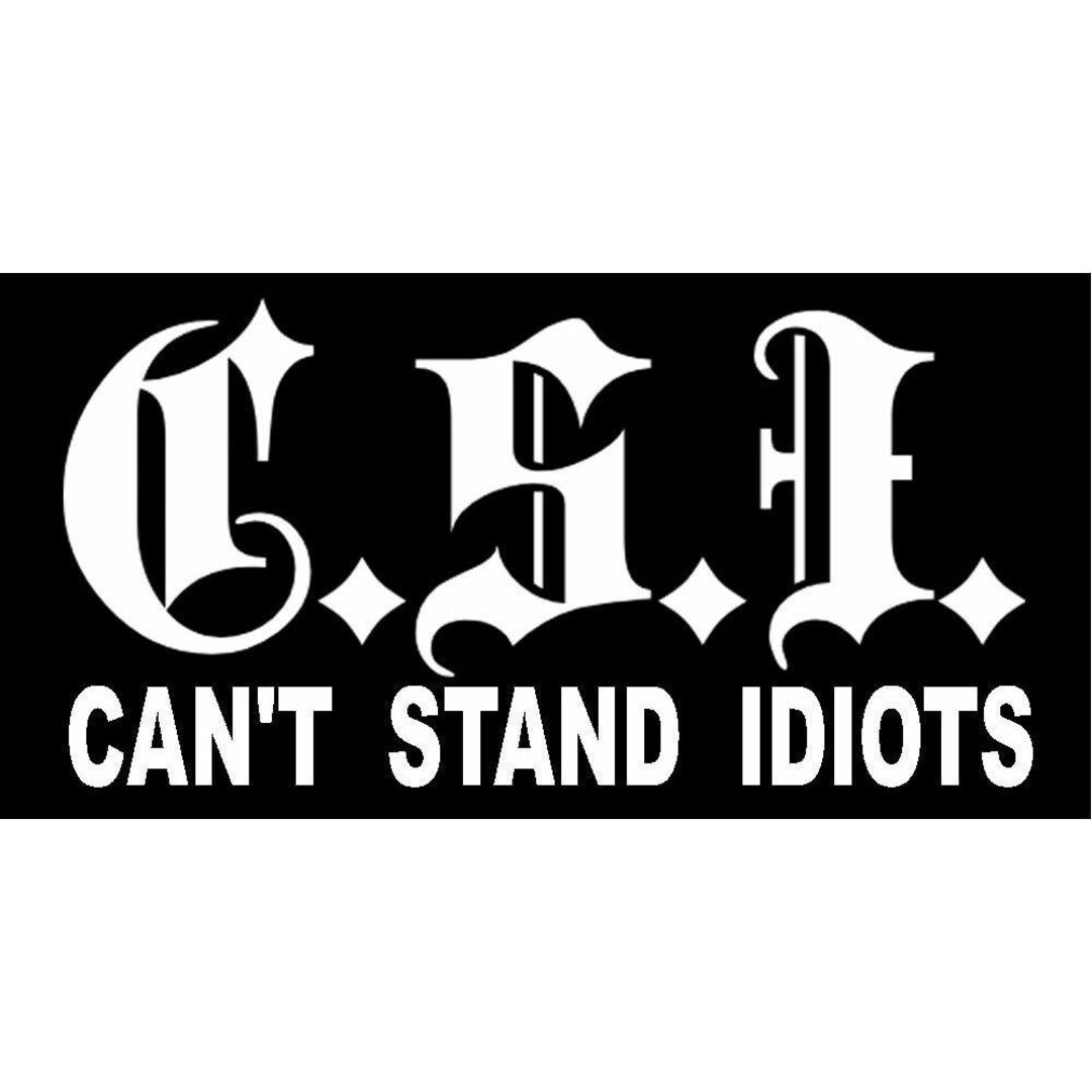 Can't Stand Idiots Sticker for Car Truck Bumper Funny Drag Drift JDM ...