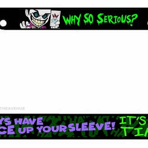 It's Joker Time Hahaha Haha Why so Serious Super Evil Funny License ...