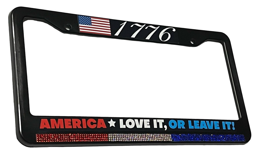 America Love It Freedom Patriotic Bling USA Car Truck License Plate ...