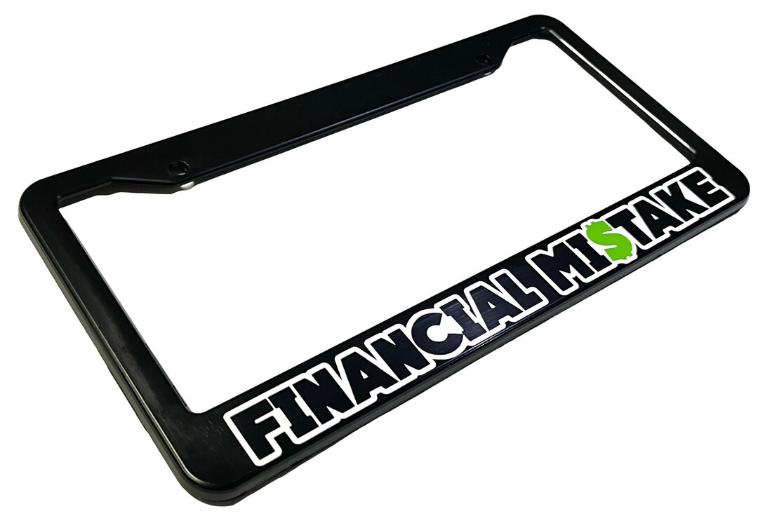 Financial Mistake Lowered JDM Funny Joke Slammed Low License Plate ...