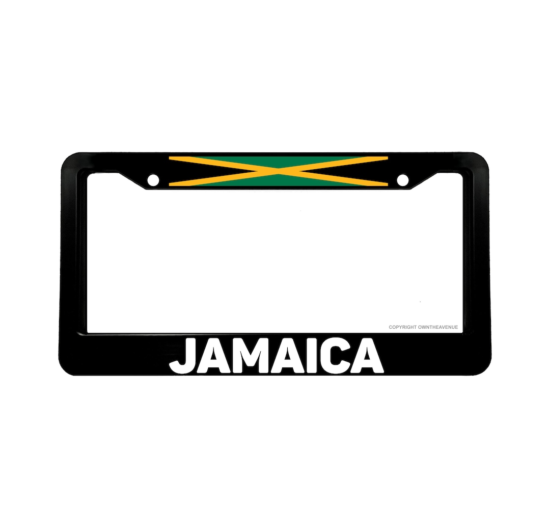 Jamaica Flag Jamaican V01 Car Truck License Plate Frame - Etsy