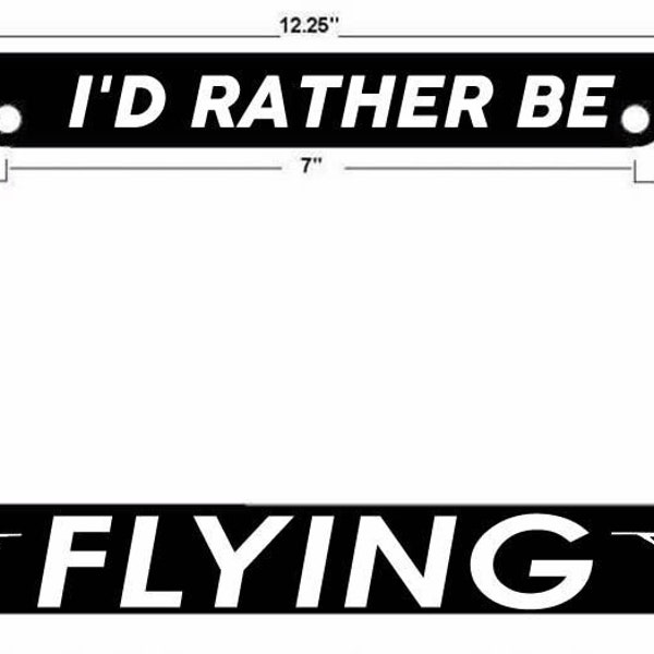 Airplane License Plate Frame - Etsy