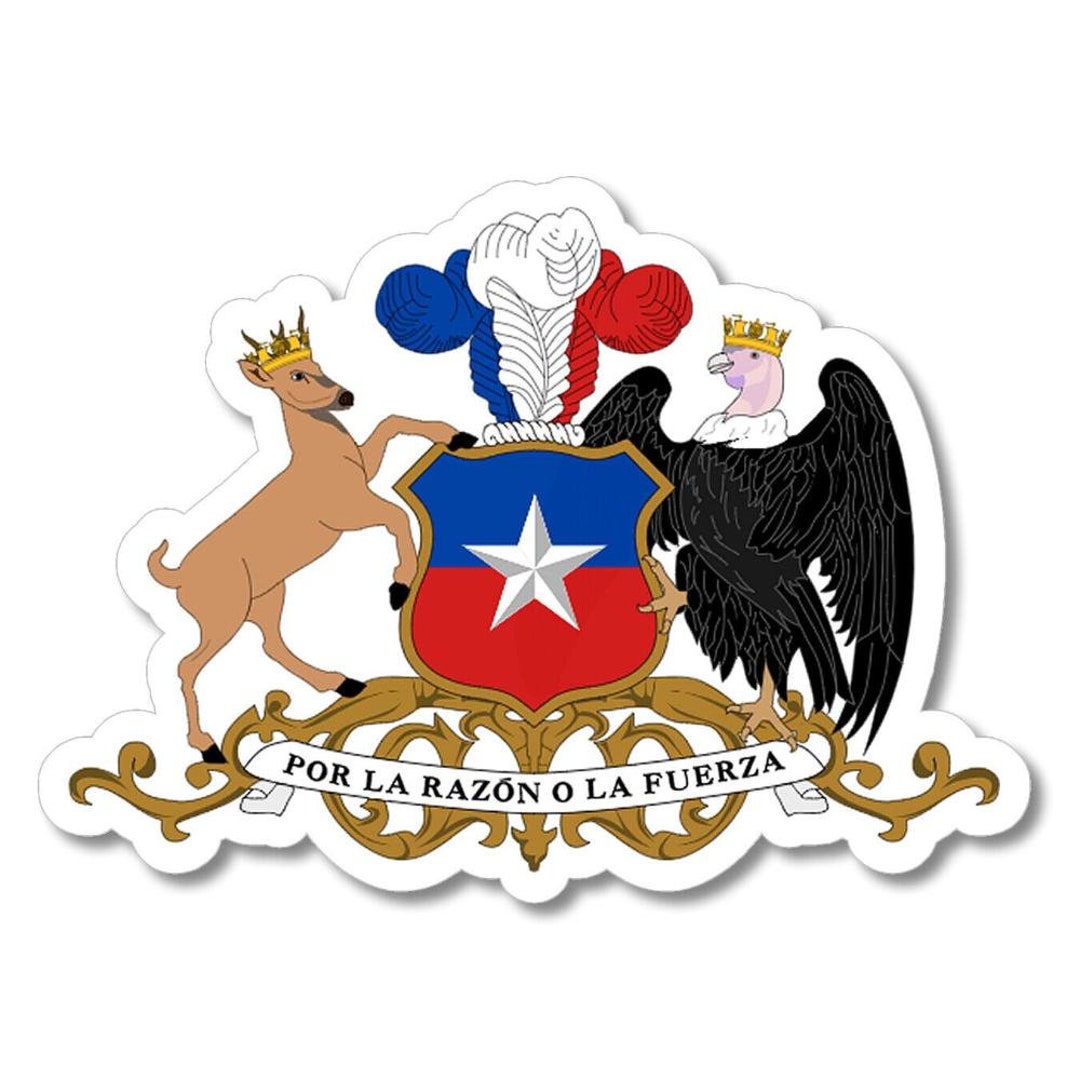 Chilean Coat of Arms Chile Flag Sticker for Car Truck Window Bumper ...