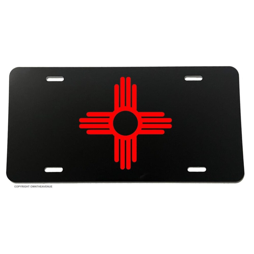 New Mexico Logo Flag Pueblo Santa Fe Albuquerque NM License Plate Cover ...