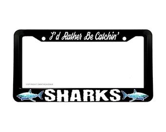 Shark License Plate Frame, Metal License Plate Frame - Etsy
