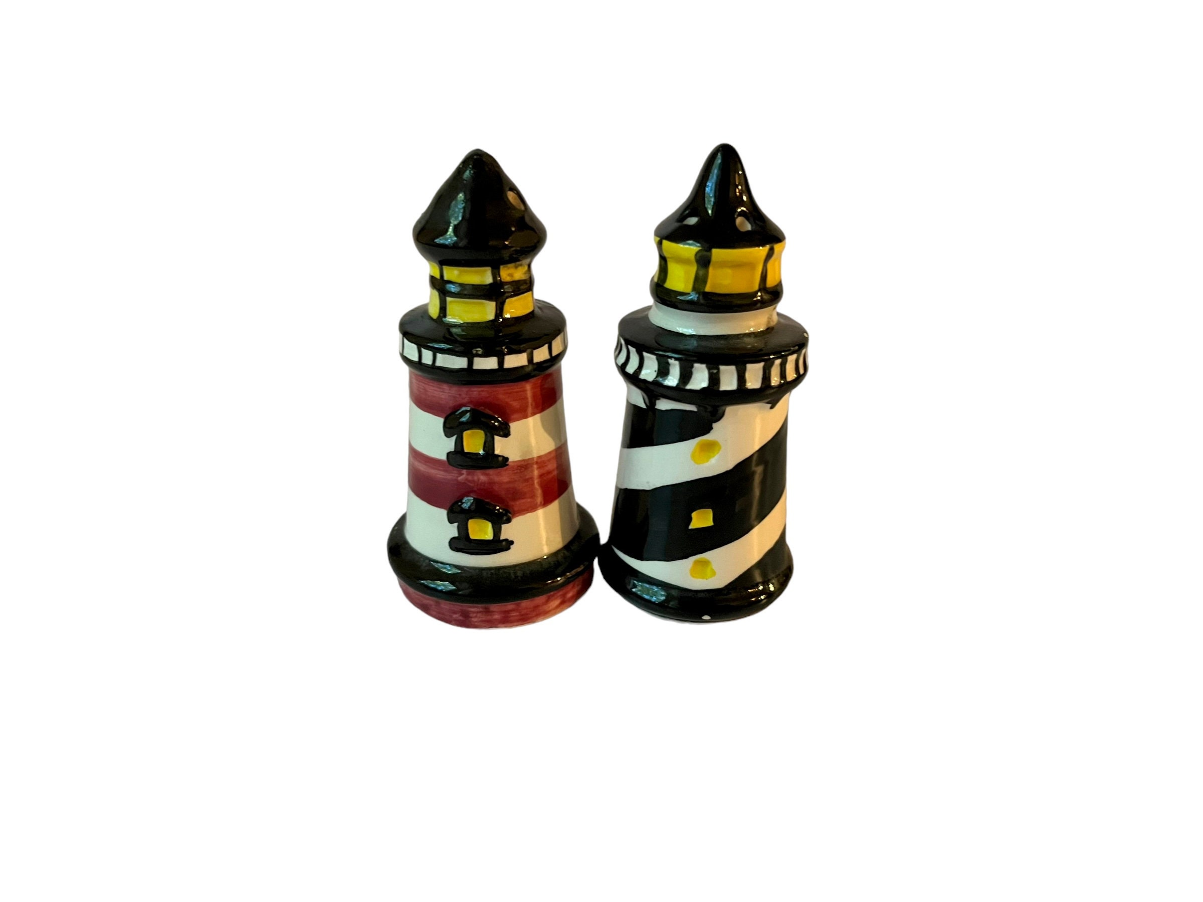 Vintage Lighthouse Salt and Pepper Shakers - Etsy