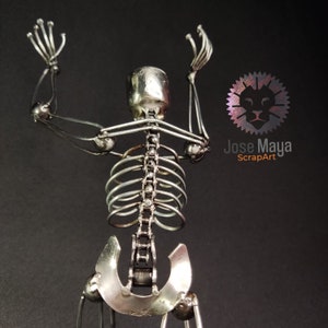 Reclaimed Bones: Recycled Metal Skeleton Sculpture - Etsy