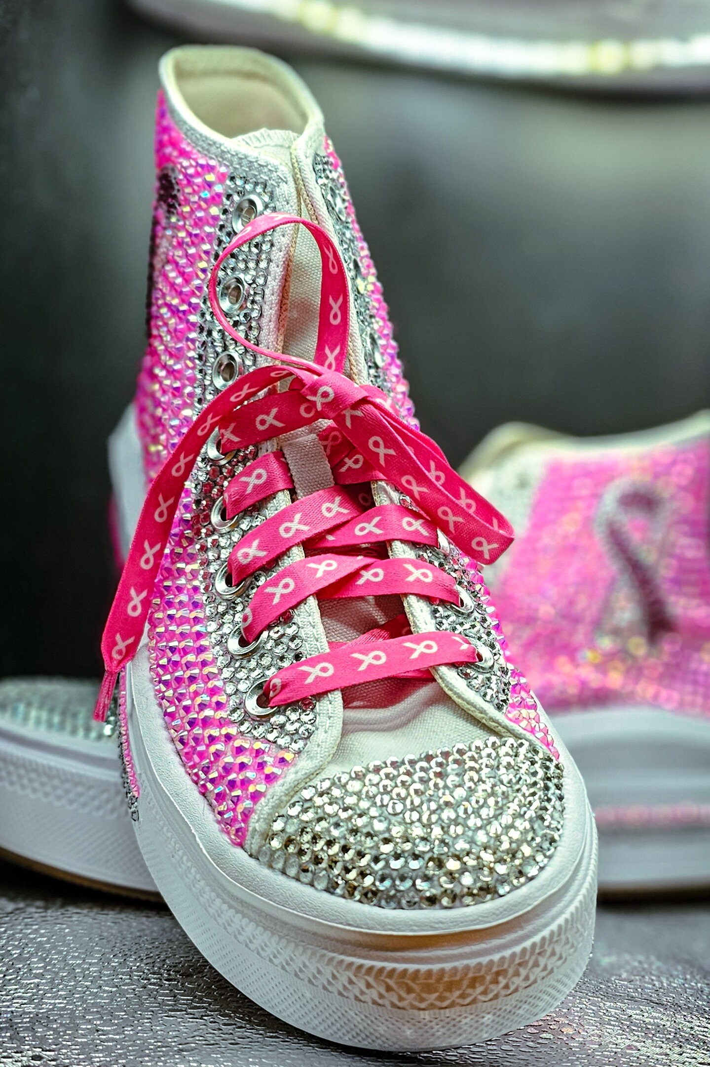 Rhinestone Tennis Shoes With Custom Colors This Listing is for Low Top ...