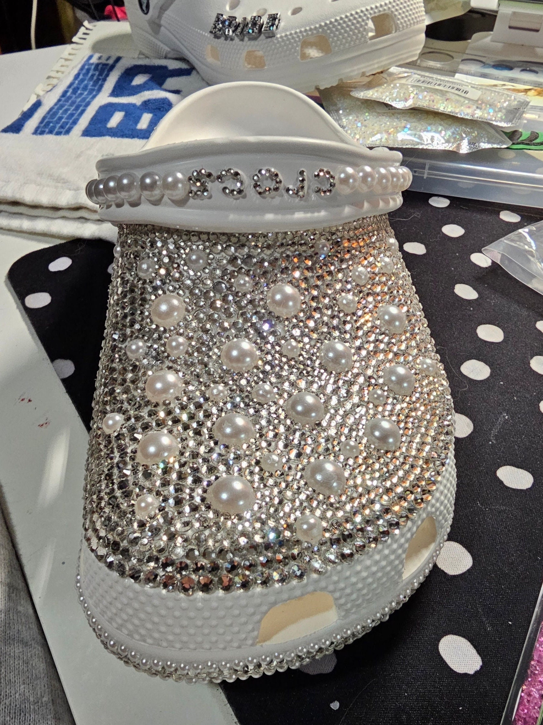 Custom Designed Rhinestone Crocs - Etsy
