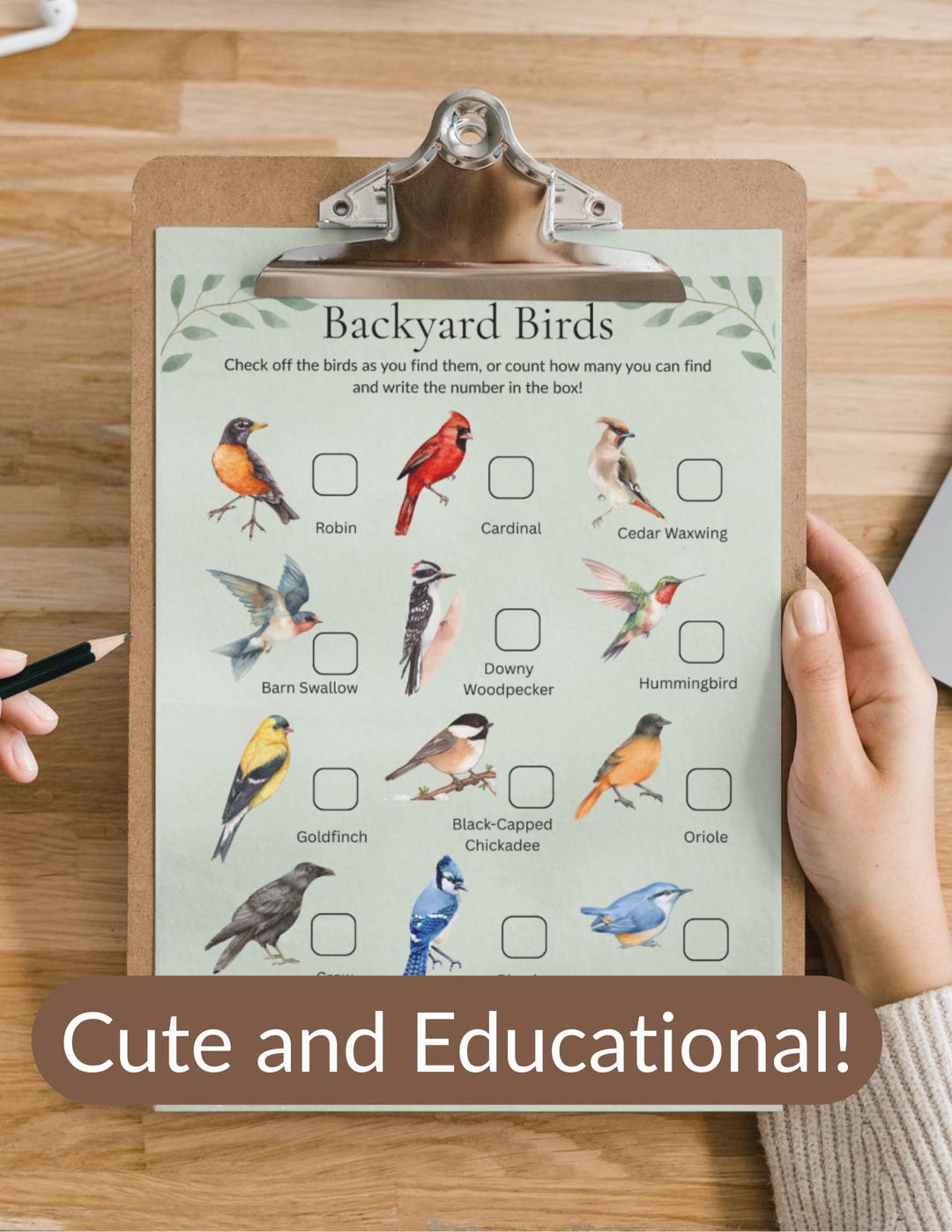 Bird Scavenger Hunt for Kids, Backyard Nature Activity Checklist ...