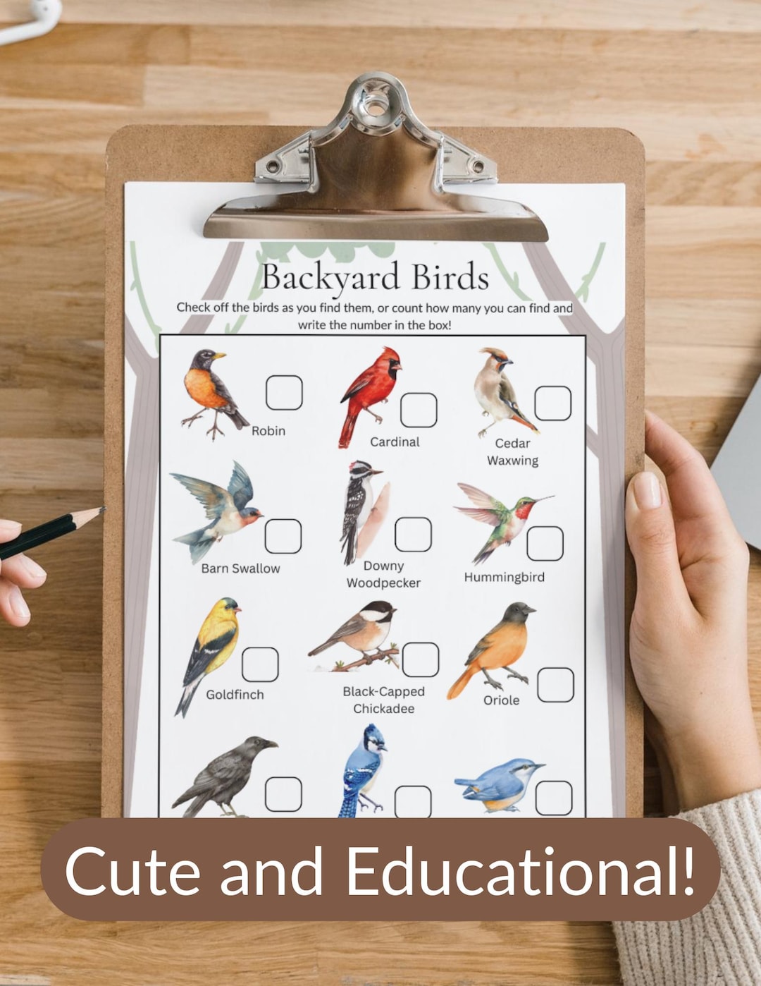 Bird Scavenger Hunt for Kids, Backyard Nature Activity Checklist ...