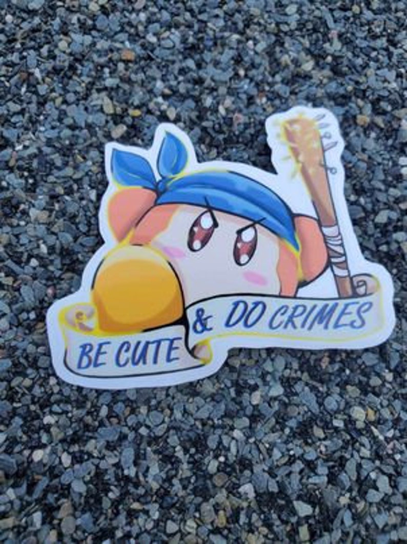 Be Cute Do Crimes Stickers - Etsy