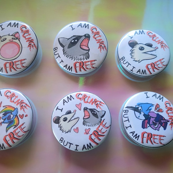 Cringe Buttons - Etsy