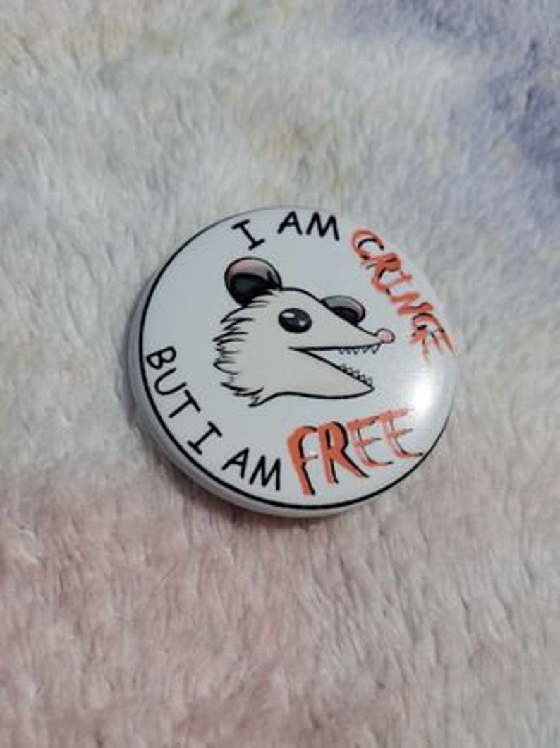 I Am Cringe but I Am FREE Buttons - Etsy